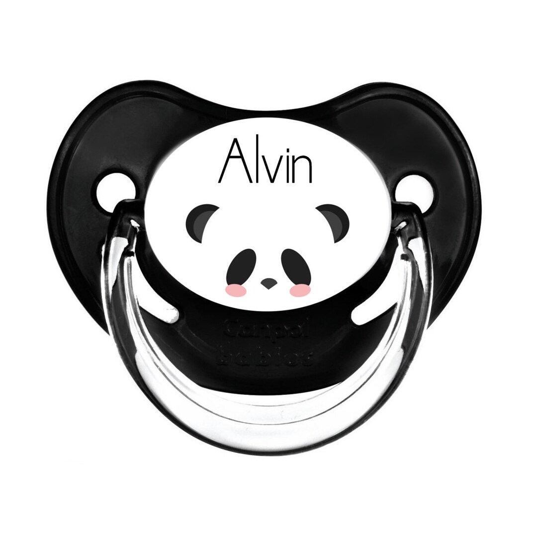 Personnalised Pacifier Panda With Baby's Name by - Etsy