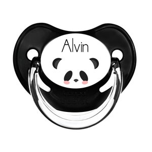 Personnalised Pacifier Panda With Baby's Name by - Etsy