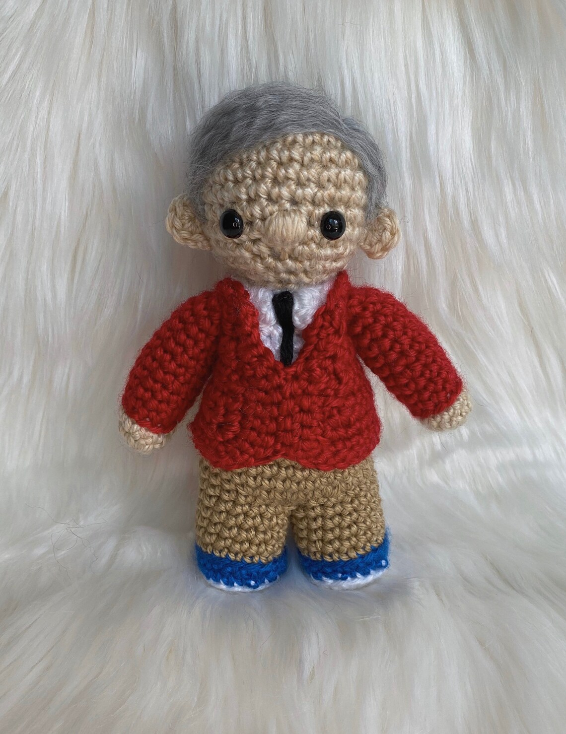 Crocheted Mister Fred Rogers Doll - Etsy