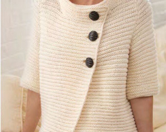 Knitting Pattern Instant Download-ladies Chunky Coat Jacket Pattern ...