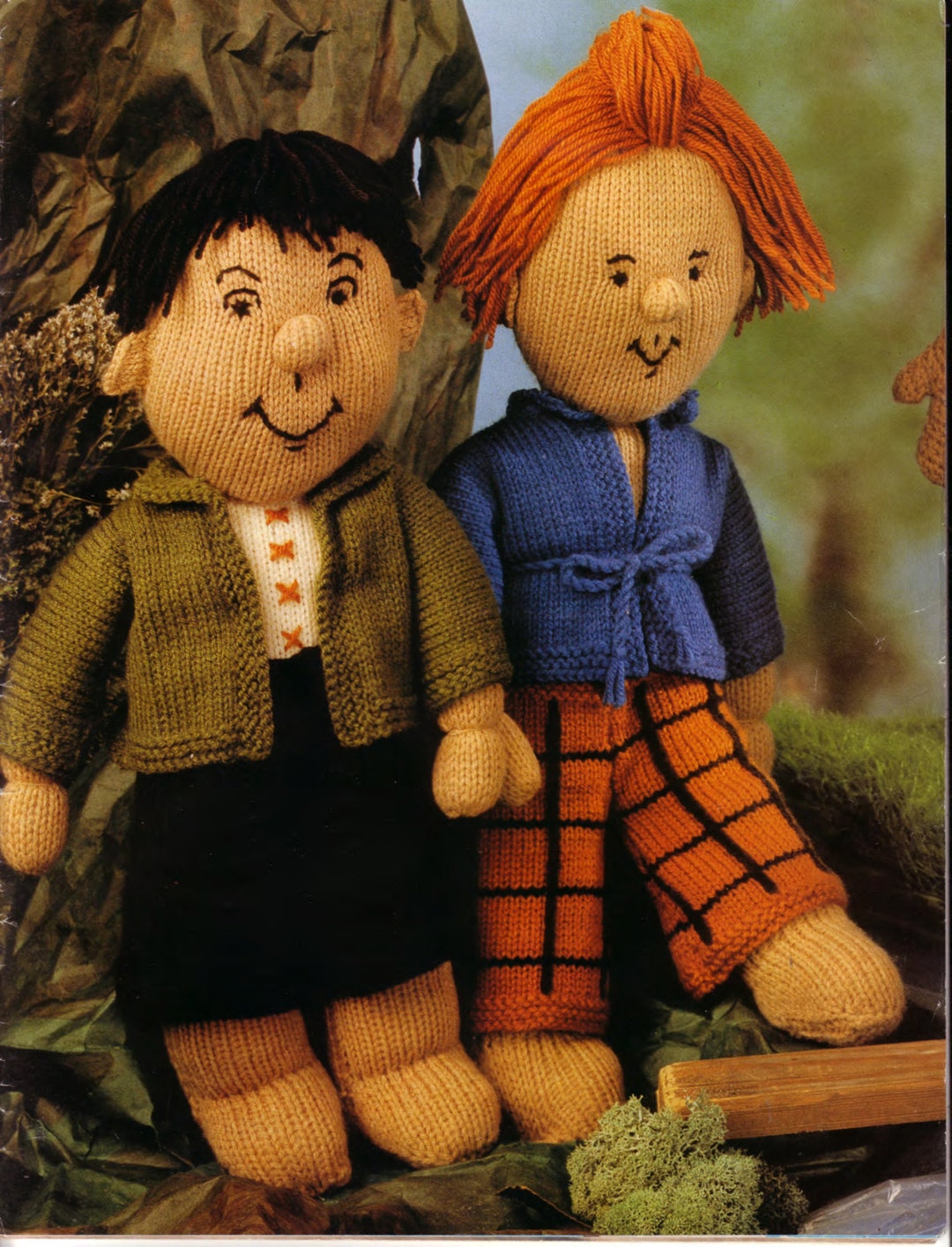 Max & Morice Knitted Dolls With Clothing- Knitting Pattern 42 Cm Height ...