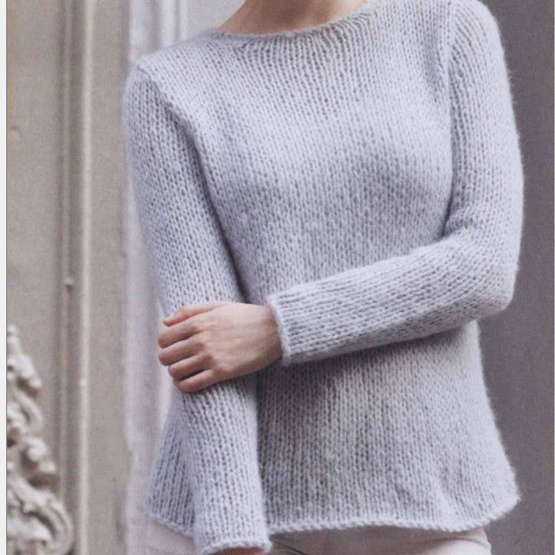 Plain Knit Sweater - Etsy