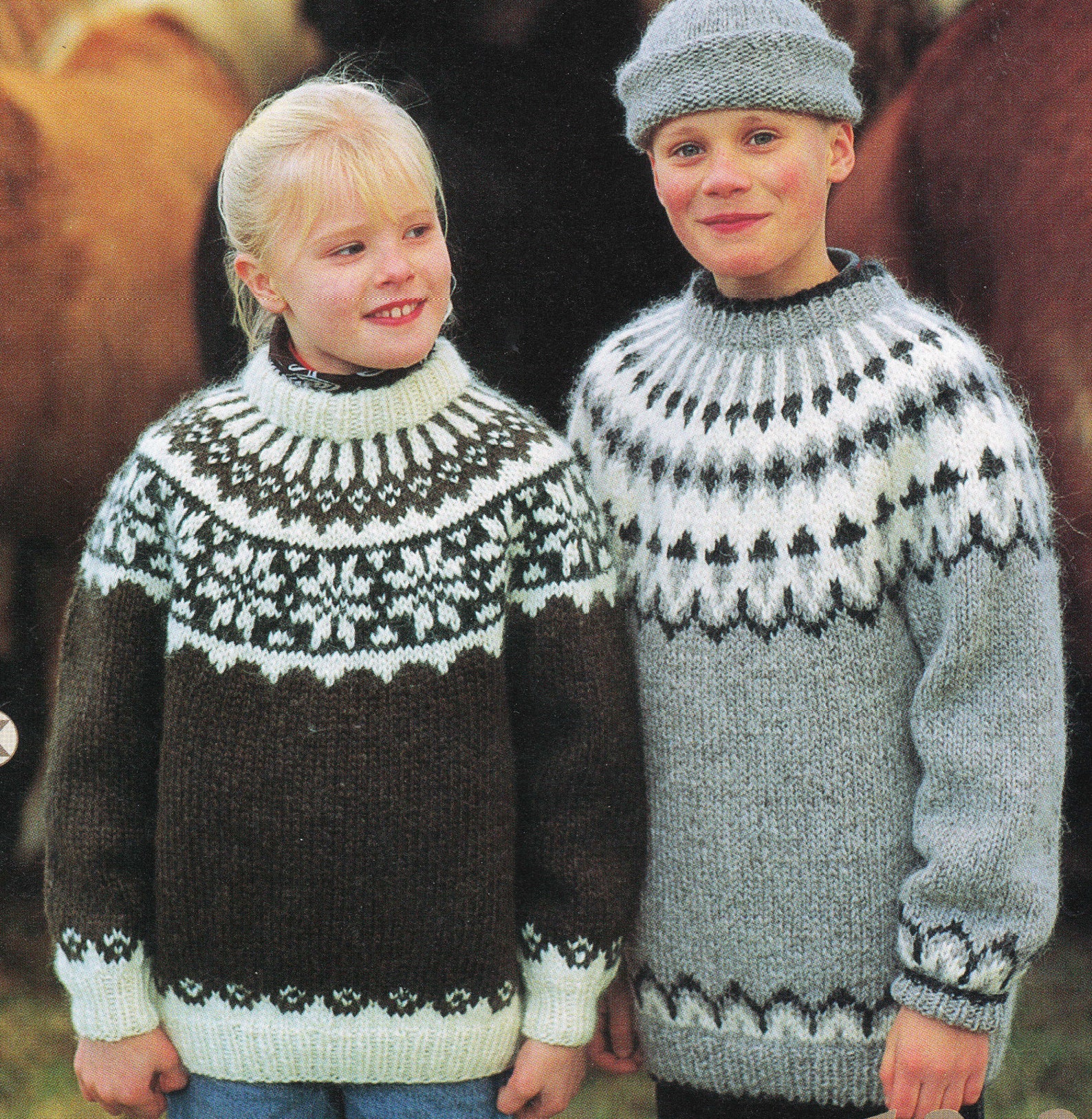 Yoked Icelandic Lopi Sweater Knitting Pattern Fair Isle - Etsy