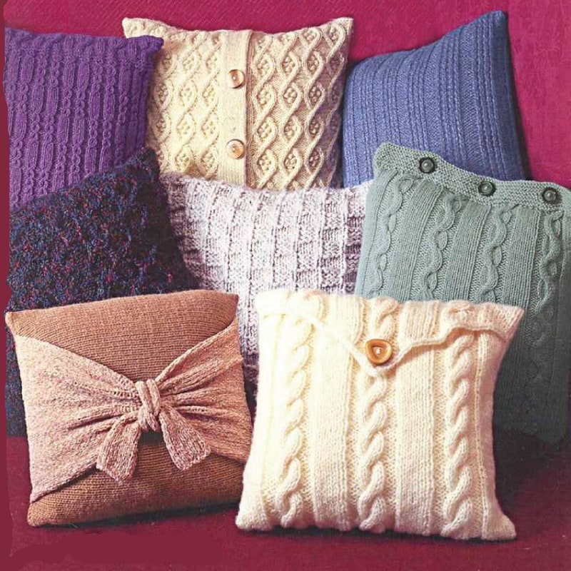 Wool Knit Pillow Covers - Etsy