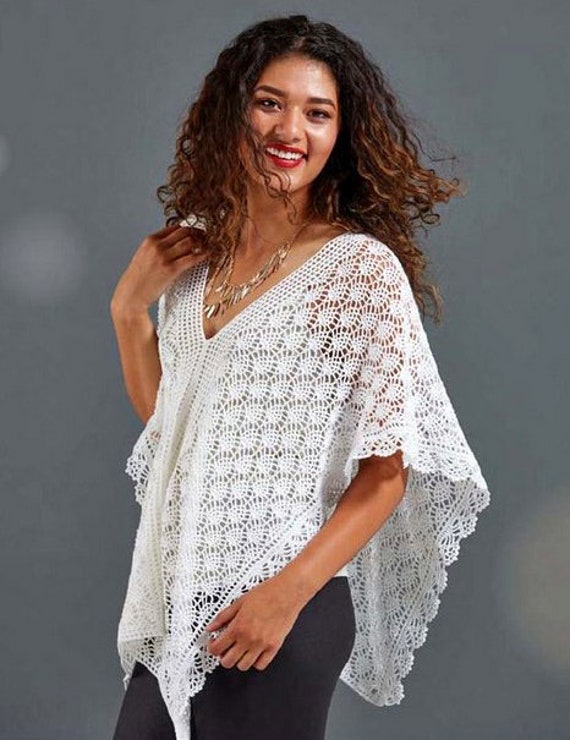Lace Poncho Pattern Vintage Lace Poncho