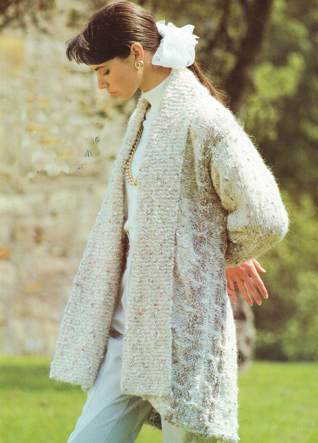 Woman's Easy - Swing- Loose Fitting Jacket With Big Collar--fits Chest ...