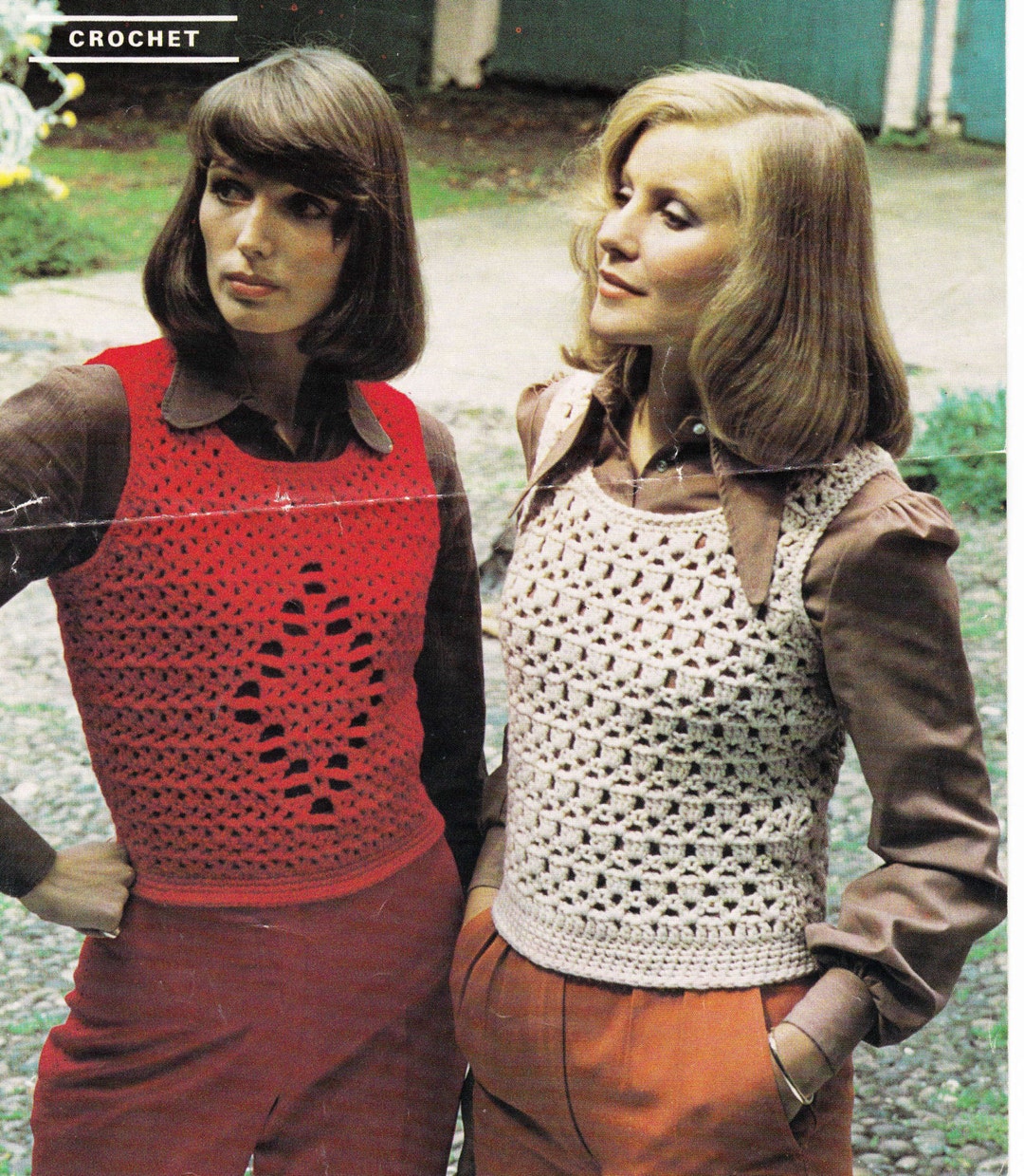 Womans Crochet Slipover- Tank Top- Overtop 2 Styles to Crochet ...