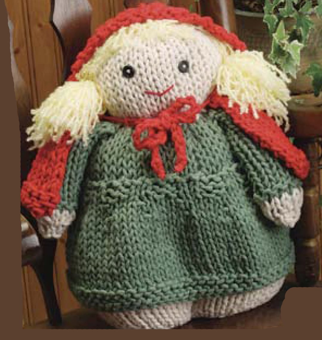 PDF Knitting Pattern Little Red Riding Hood Pillow Doll to Knit - Etsy