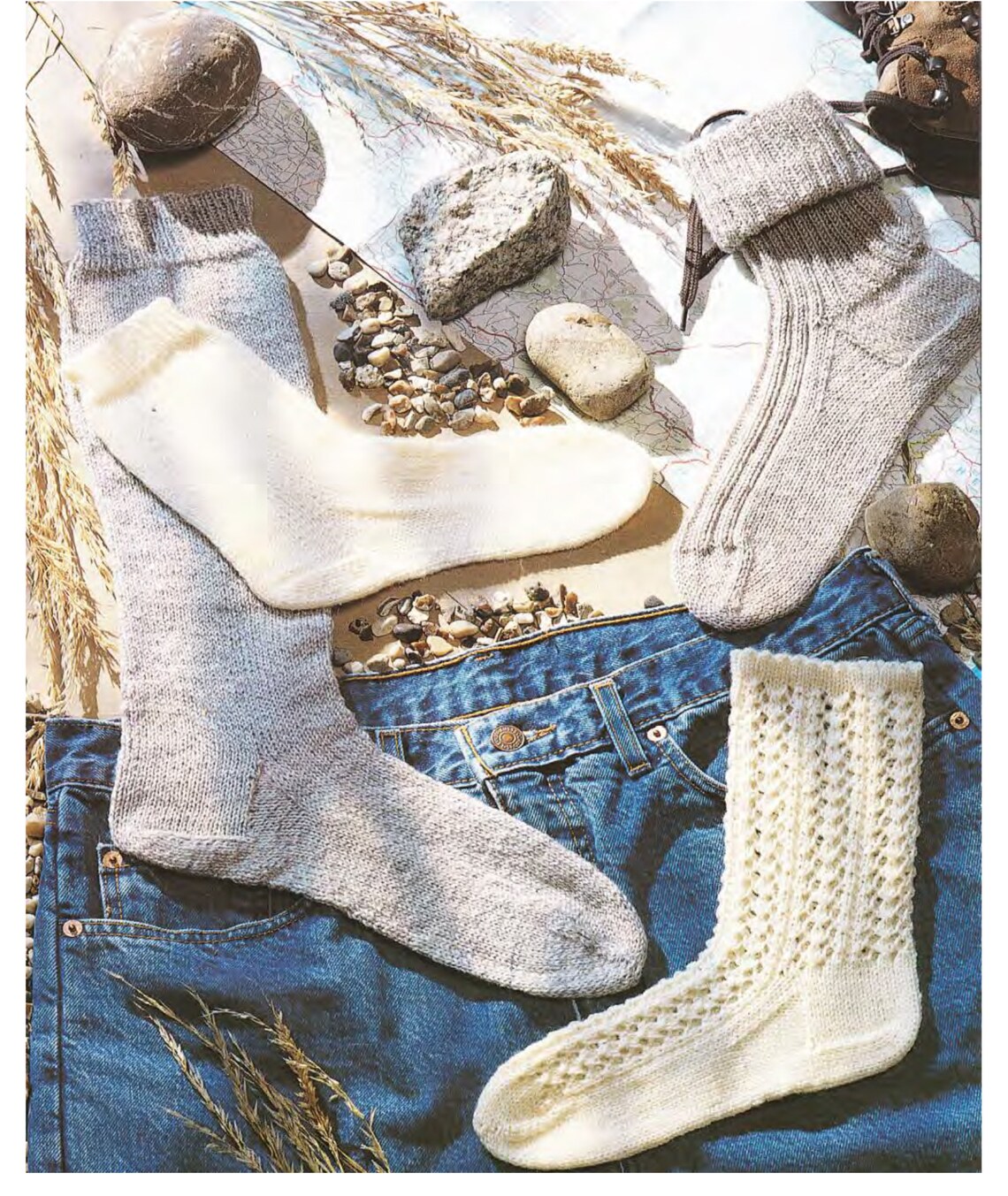 PDF Knitting Pattern 4 Ply Socks Pattern - Long- Short- Ribbed- Instant ...