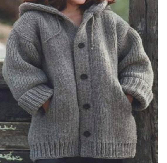 PDF Knitting Pattern Ladies Super Chunky Oversize Hooded - Etsy