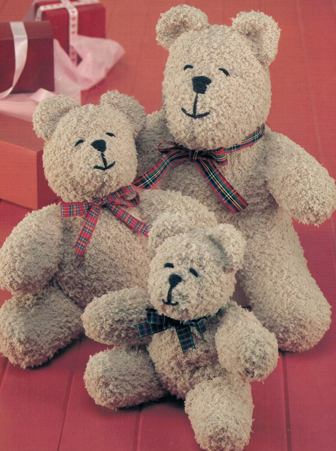 PDF KNITTING Pattern- Sitting Teddies- Measure Between 22cm & 36 Cm ...