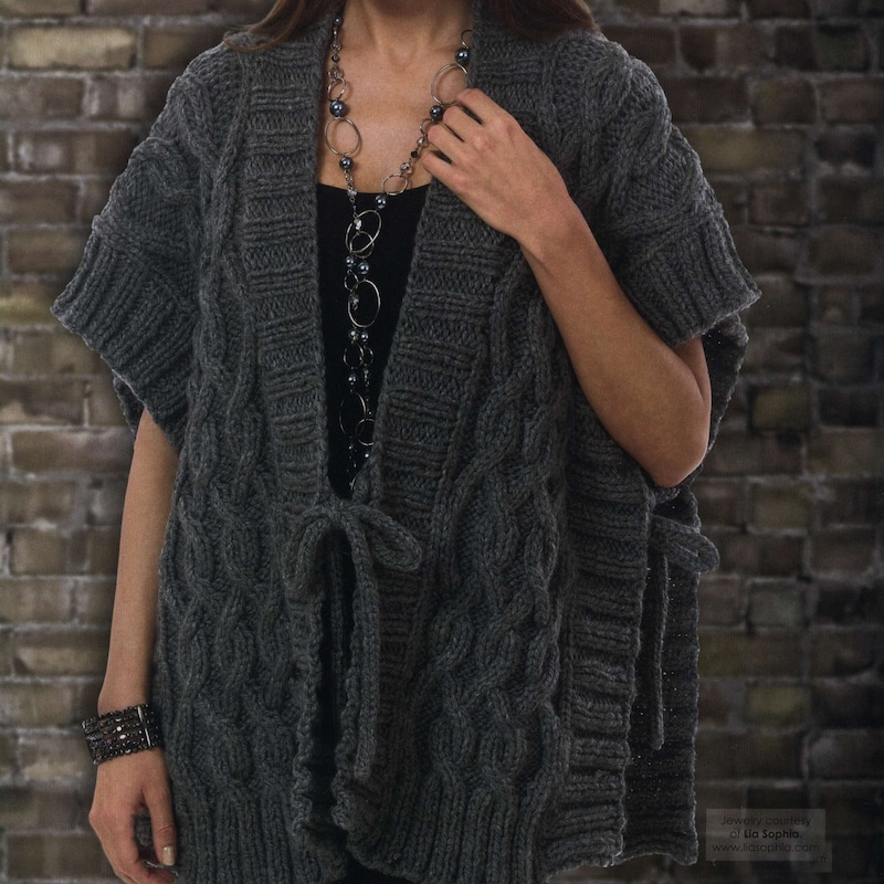 Open Front Poncho - Etsy