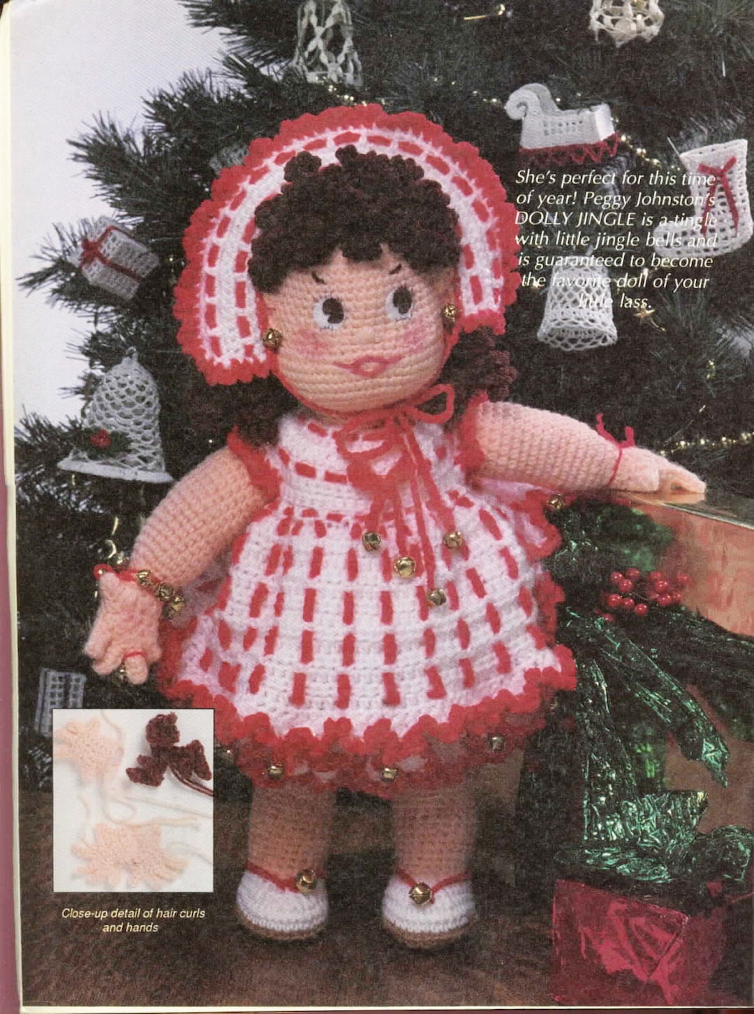 Crochet Pattern- Crochet Dolly Jingle - 19" Girl's Doll in 4 Ply Yarn ...