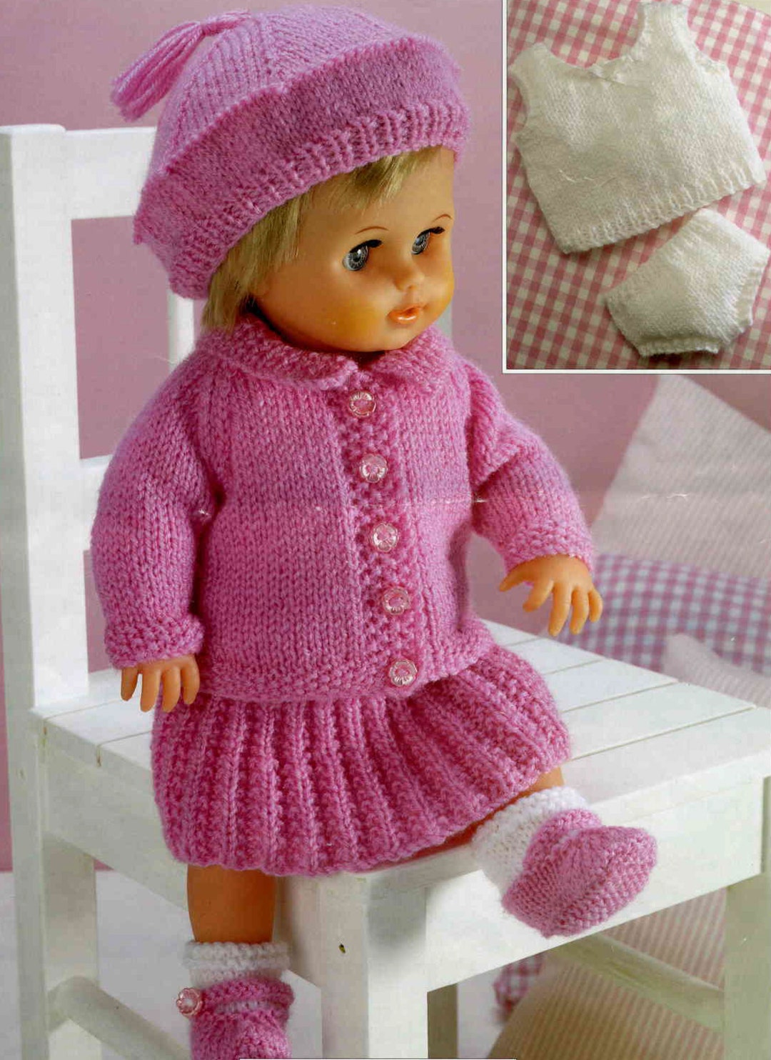PDF KNITTING Pattern- Dolls Dolls Outfits in Dk-8ply Wool- Fits Dolls ...