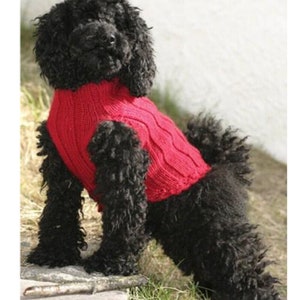 Knitting Pattern-vintage Poodle Doggie Coat in DK Wool - Etsy