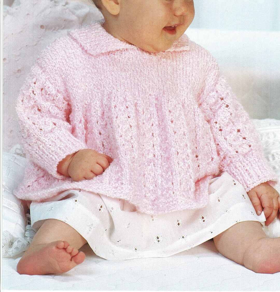 Baby Angel Top - Dress 14-20" ~ DK / 8ply Pdf Instant Download ...