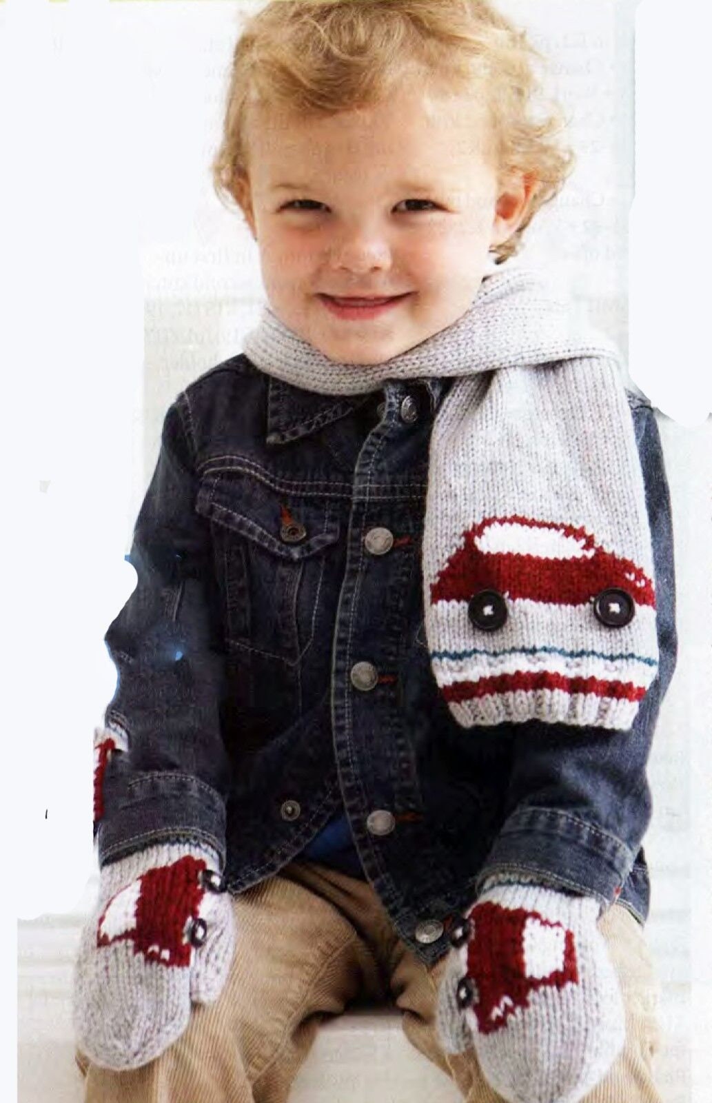 Knitting Pattern Instant Download Boys Knitted Car Scarf - Etsy