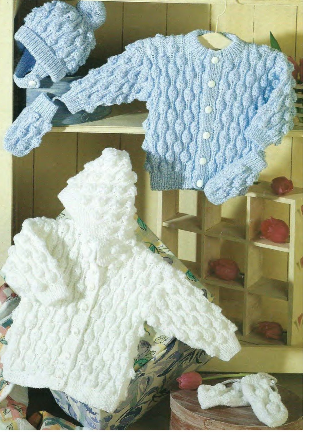 PDF Instant Download Vintage Baby Knitting Pattern Patons 4937 Cardigan ...