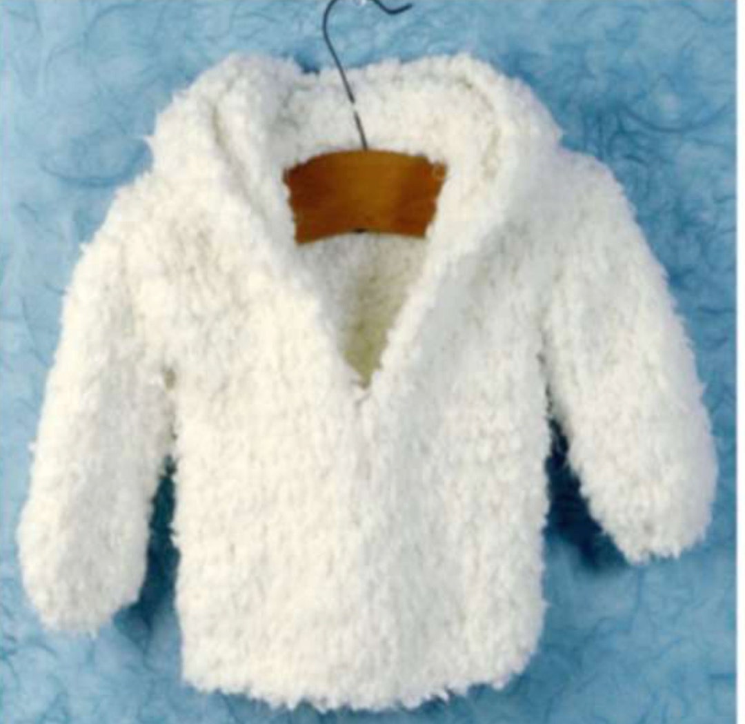 Knitting Pattern-knitting Pattern-baby Very Easy Knit Hooded Jacket in ...