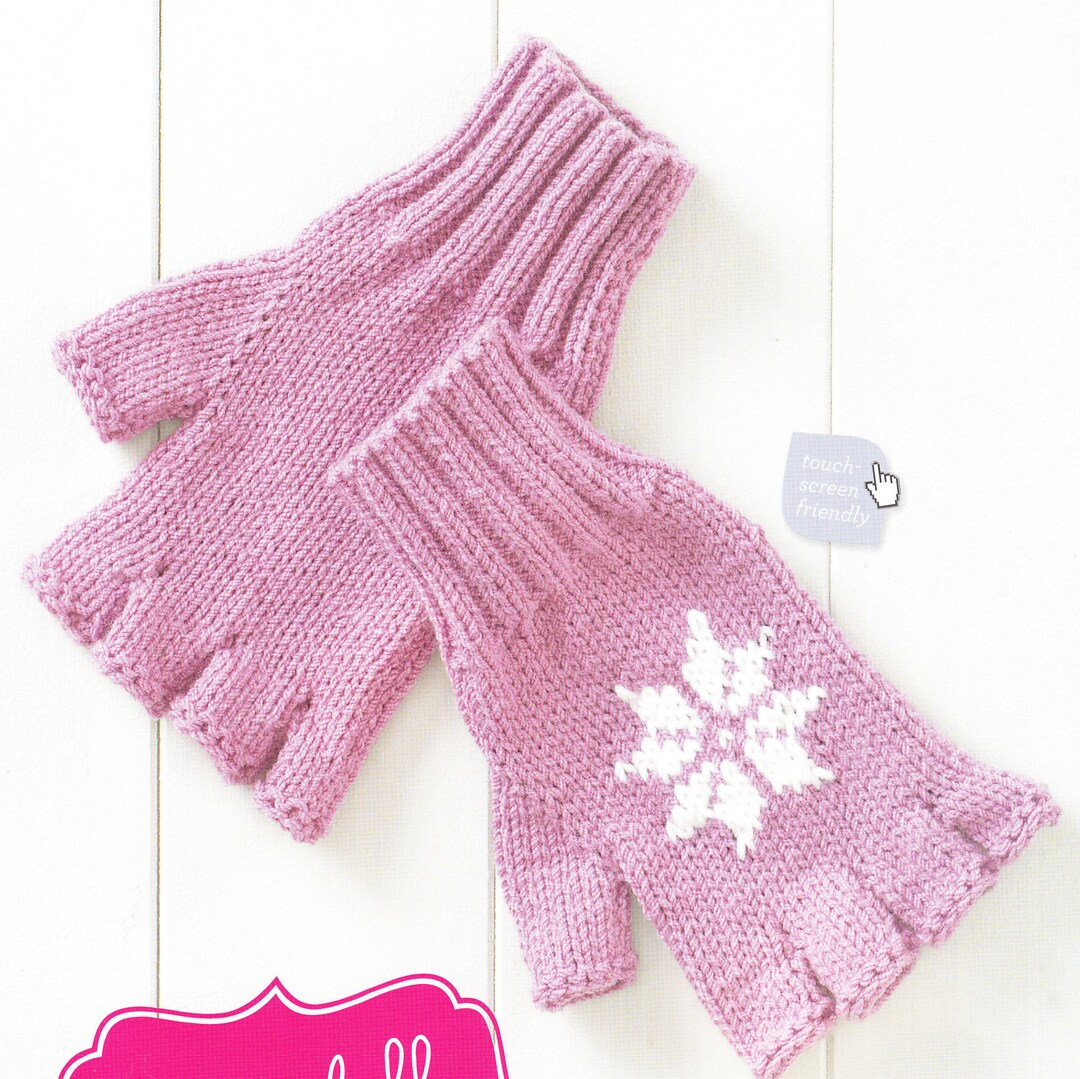 Easy 2 Needle Gloves & Fingerless Gloves in DK 8 Ply Light Worsted Wool ...