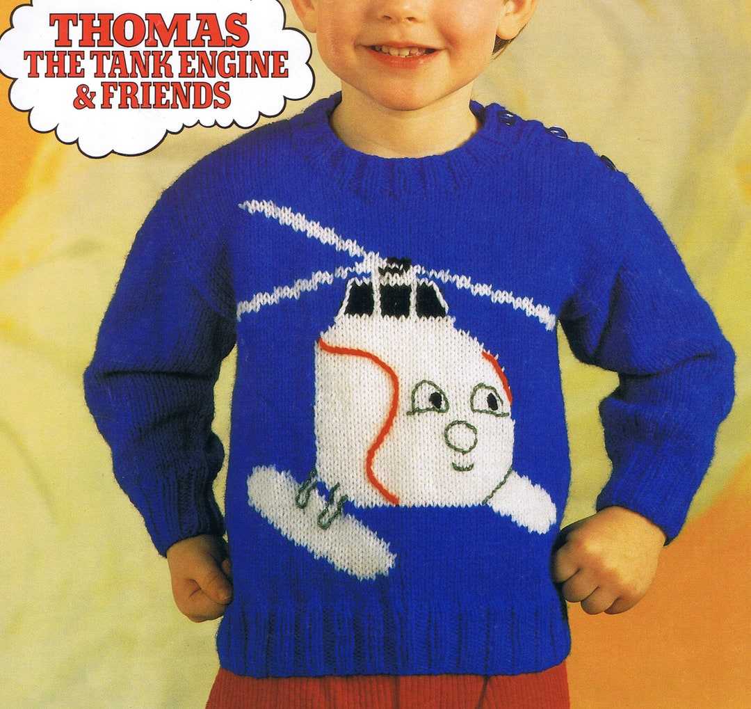 Knitting Pattern- Boys" Harold " the Helicopter- Thomas Tank Engine ...