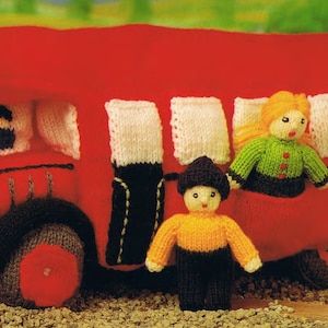 Knitting Pattern- Boys - Bertie the Bus Stuffed Soft Toy- DK -8 Ply- 8 ...