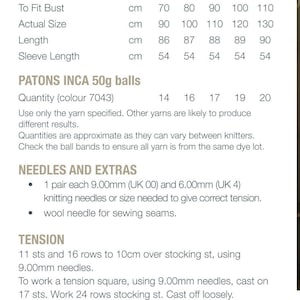 PDF Knitting Pattern Instant Download-easy Knit Ladies Sweater Dress in ...