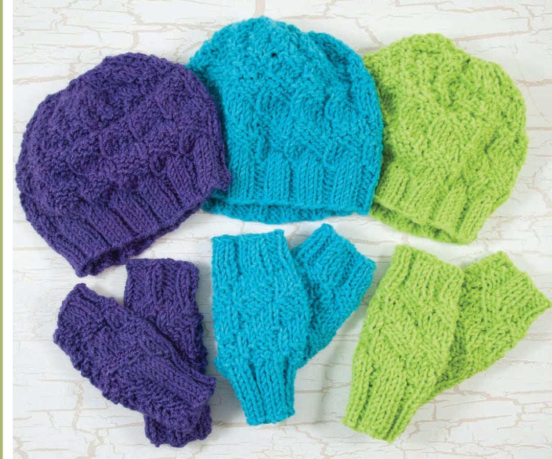 Baby Childs Easy Little Hast - Mitts Knitting Pattern- Fits Newborn-24 ...