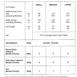 Woman's Easy Knit Poncho- Tabard & Hat Polo Neck- Crew Neck S-M-L Sizes ...