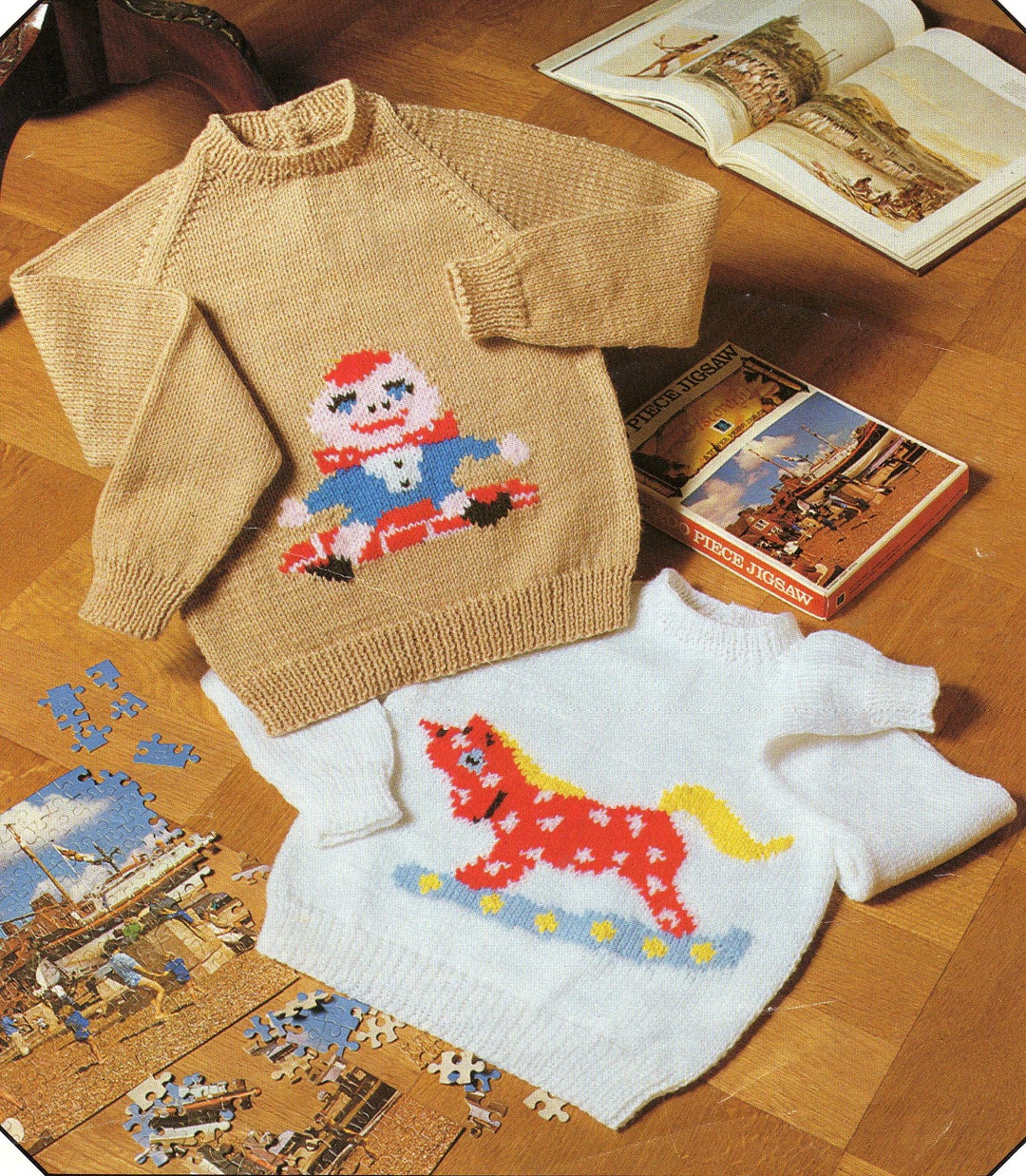 Baby Humpty Dumpty & Rocking Horse, Sweater's Jumpers- Pullover ...