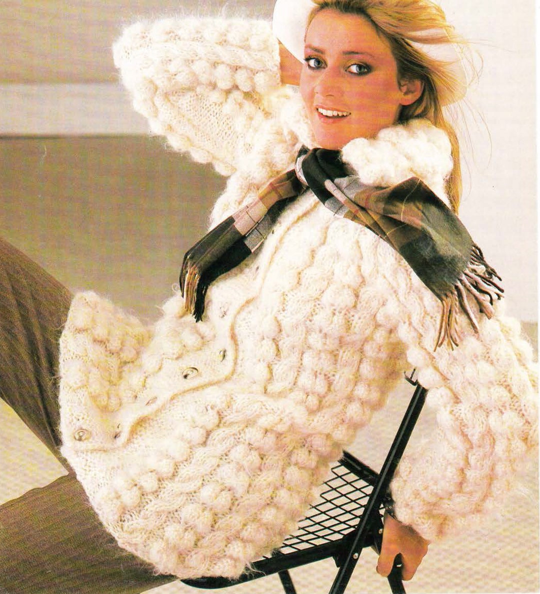 Knitting Pattern PDF Instant Download-ladies Cable-bobble-jacket-coat ...