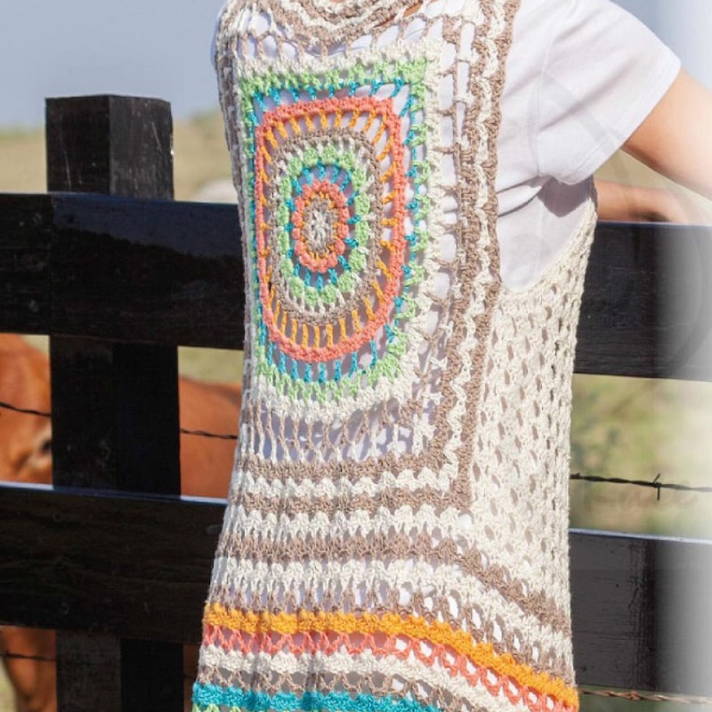 Crochet 60s Vest Pattern - Etsy