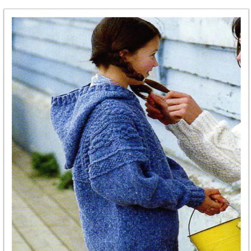 Knit Hoodie Pattern - Etsy