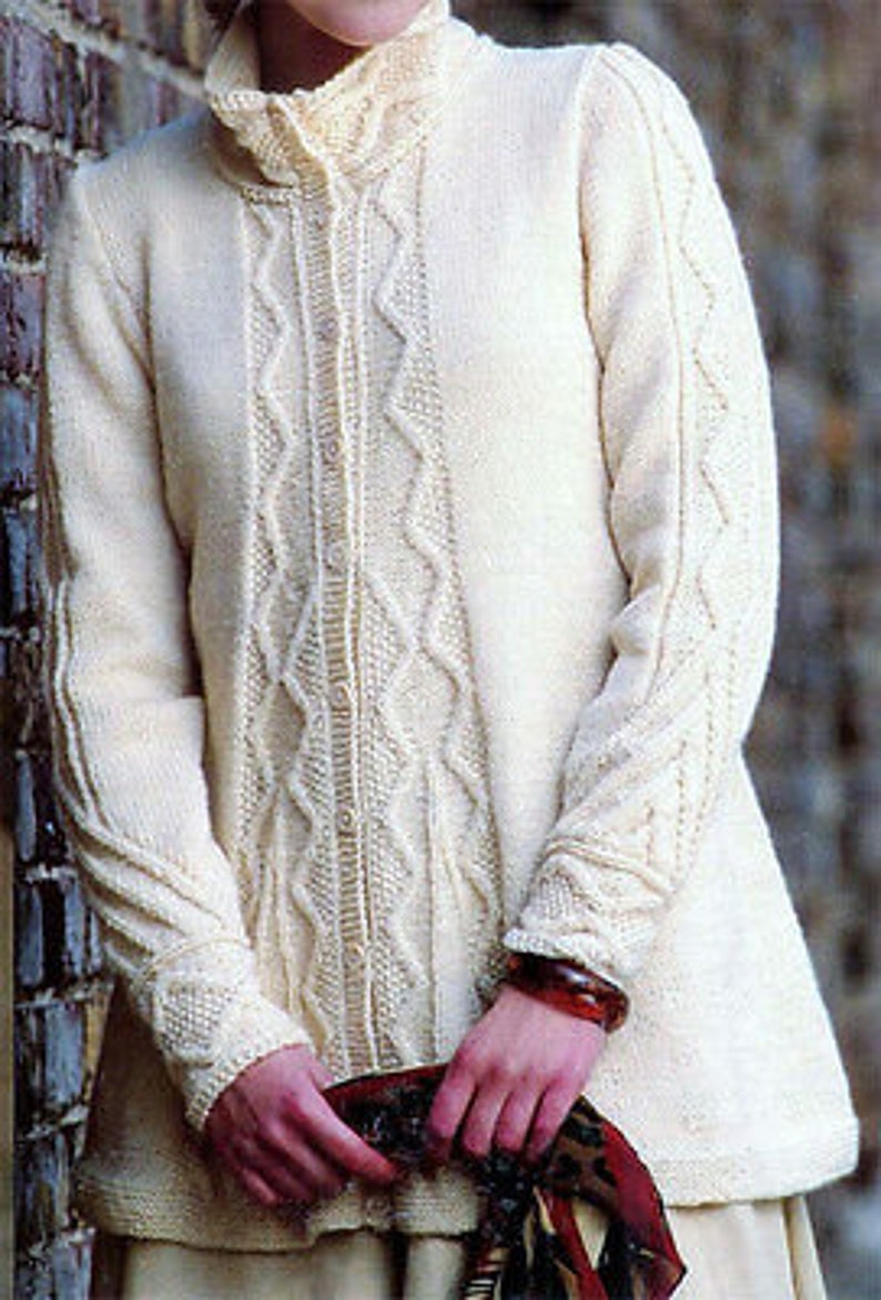 PDF Knitting Pattern Instant Download Ladies Lovely Cable - Etsy