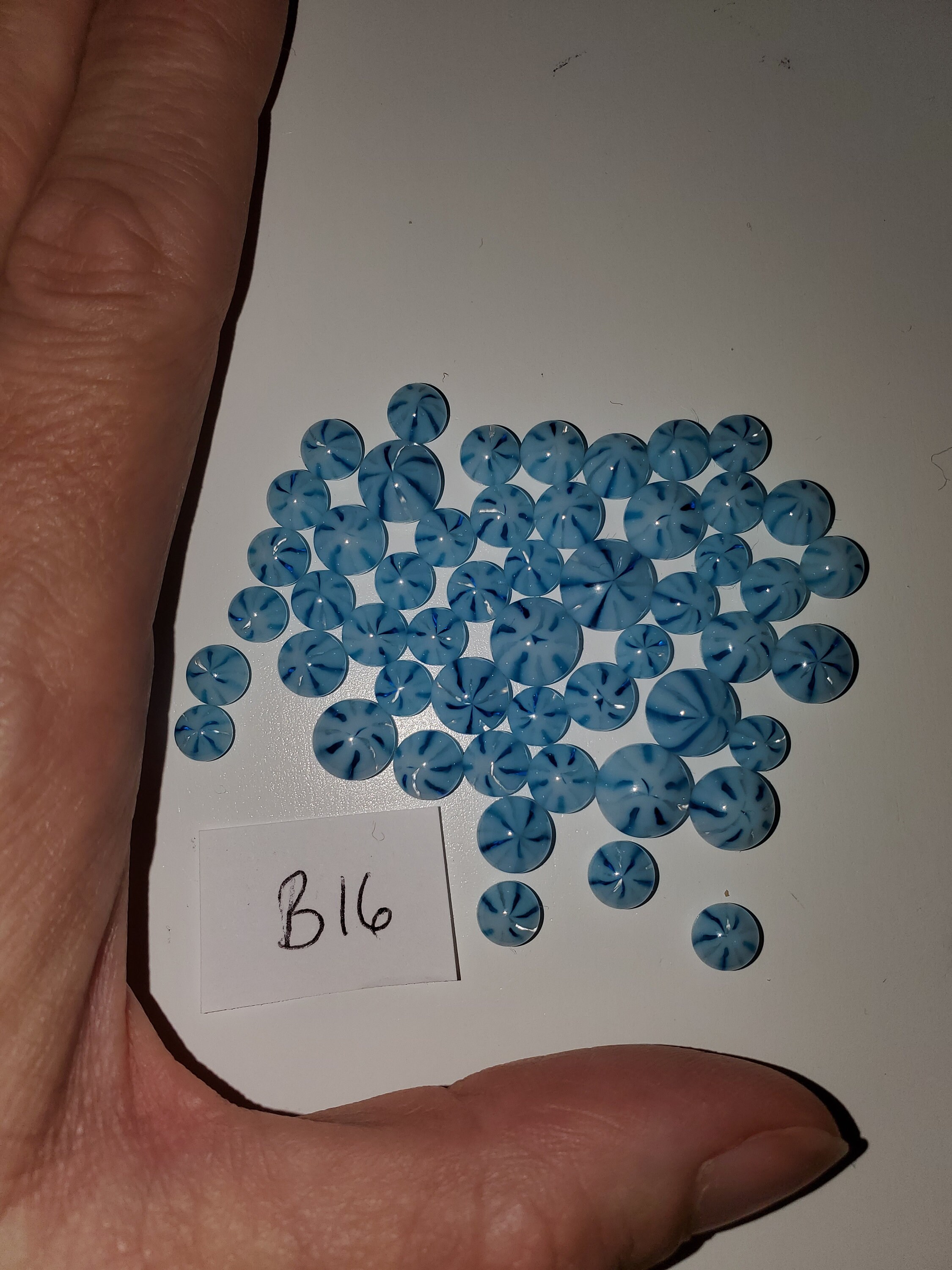COE 96 Glass Fusing DOTS / Frit Balls. MURRINI Dots. Packs of 52 57 ...