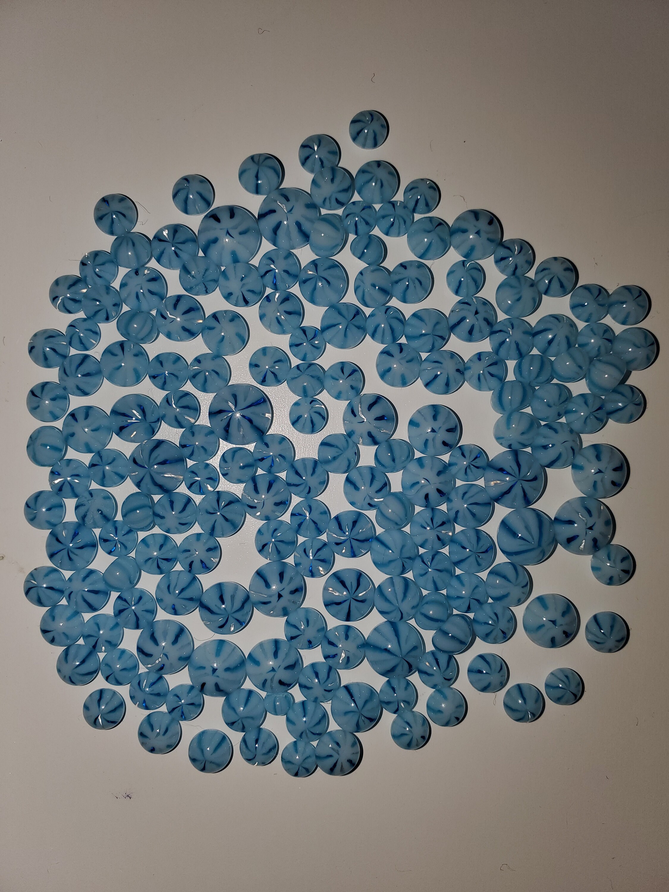 COE 96 Glass Fusing DOTS / Frit Balls. MURRINI Dots. Packs of 52 57 ...