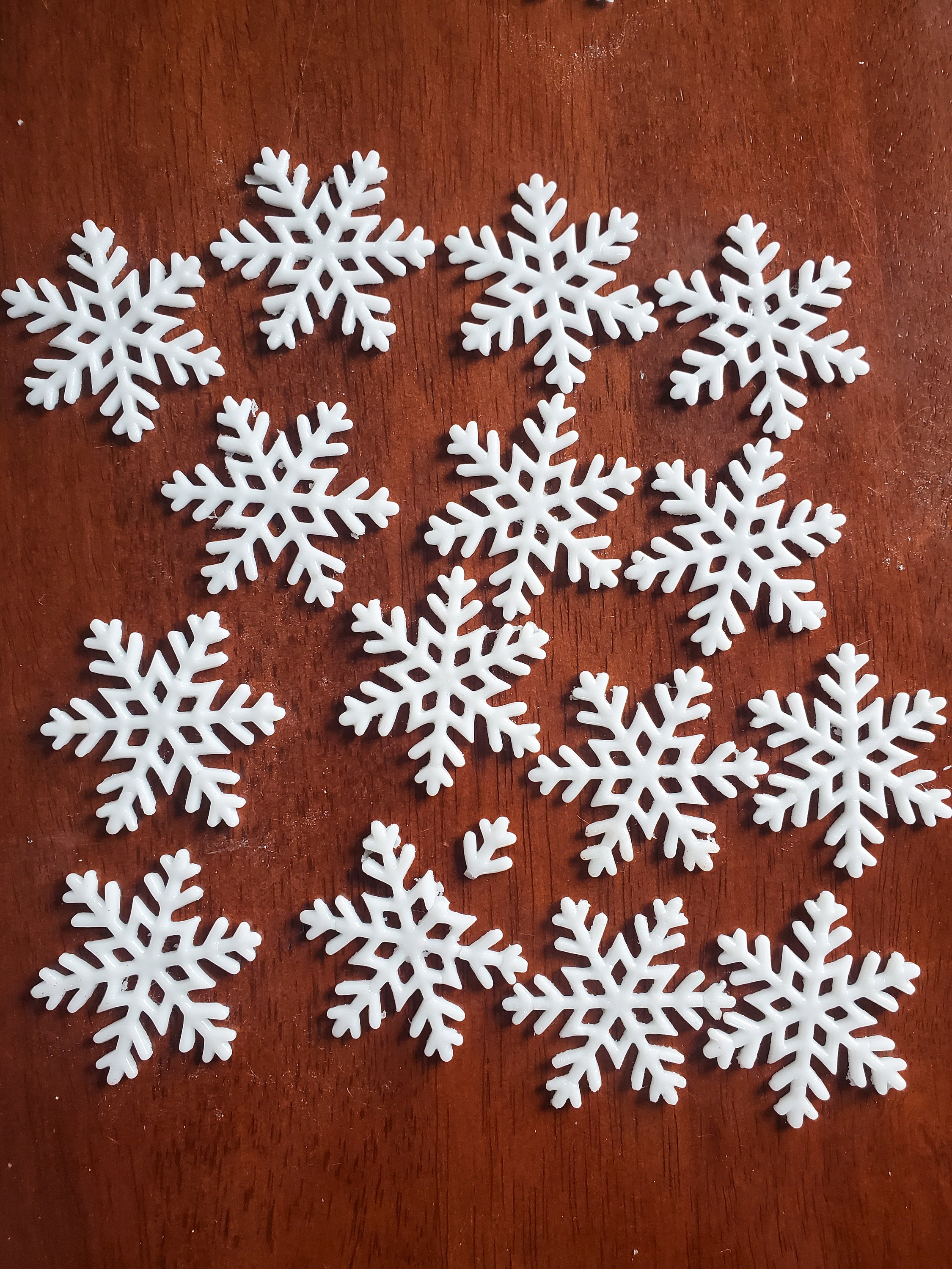 96 COE Glass Fusing BULK SNOWFLAKE Packs. Sets of 12 or 20. Inclusions ...
