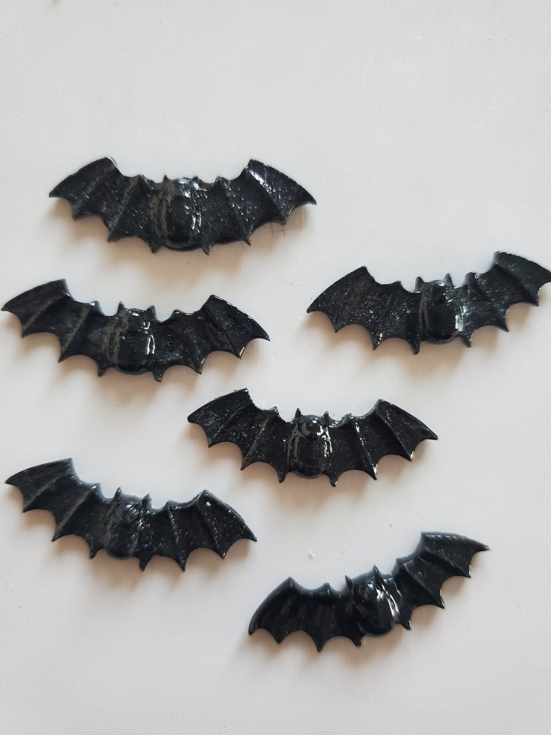 96 COE Glass Fusing Black Bats. Halloween. Inclusions. Freeze and Fuse ...