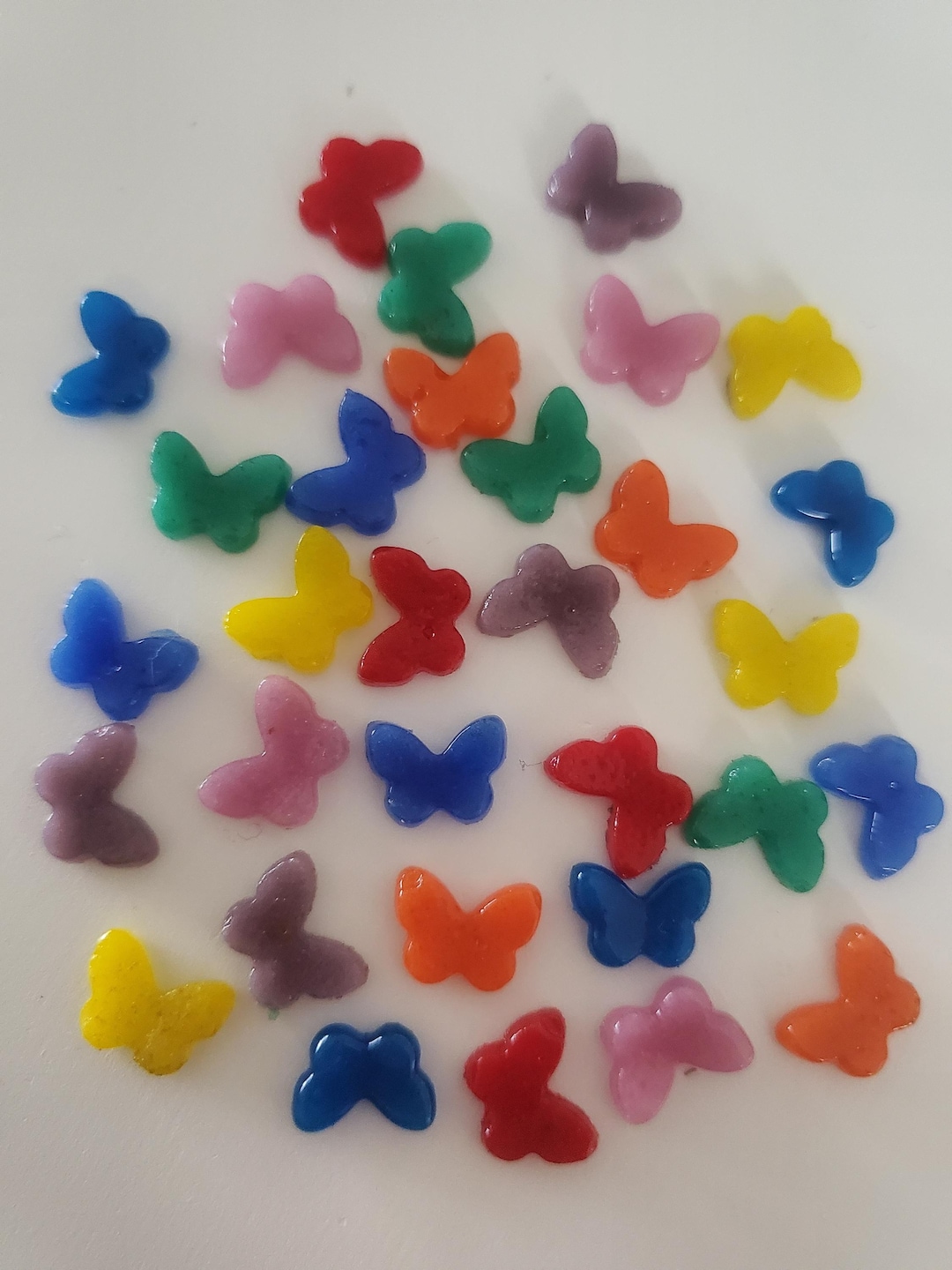 96 COE Glass BUTTERFLIES. Rainbow Mix 32 Pack. Colour Sets of 20 ...