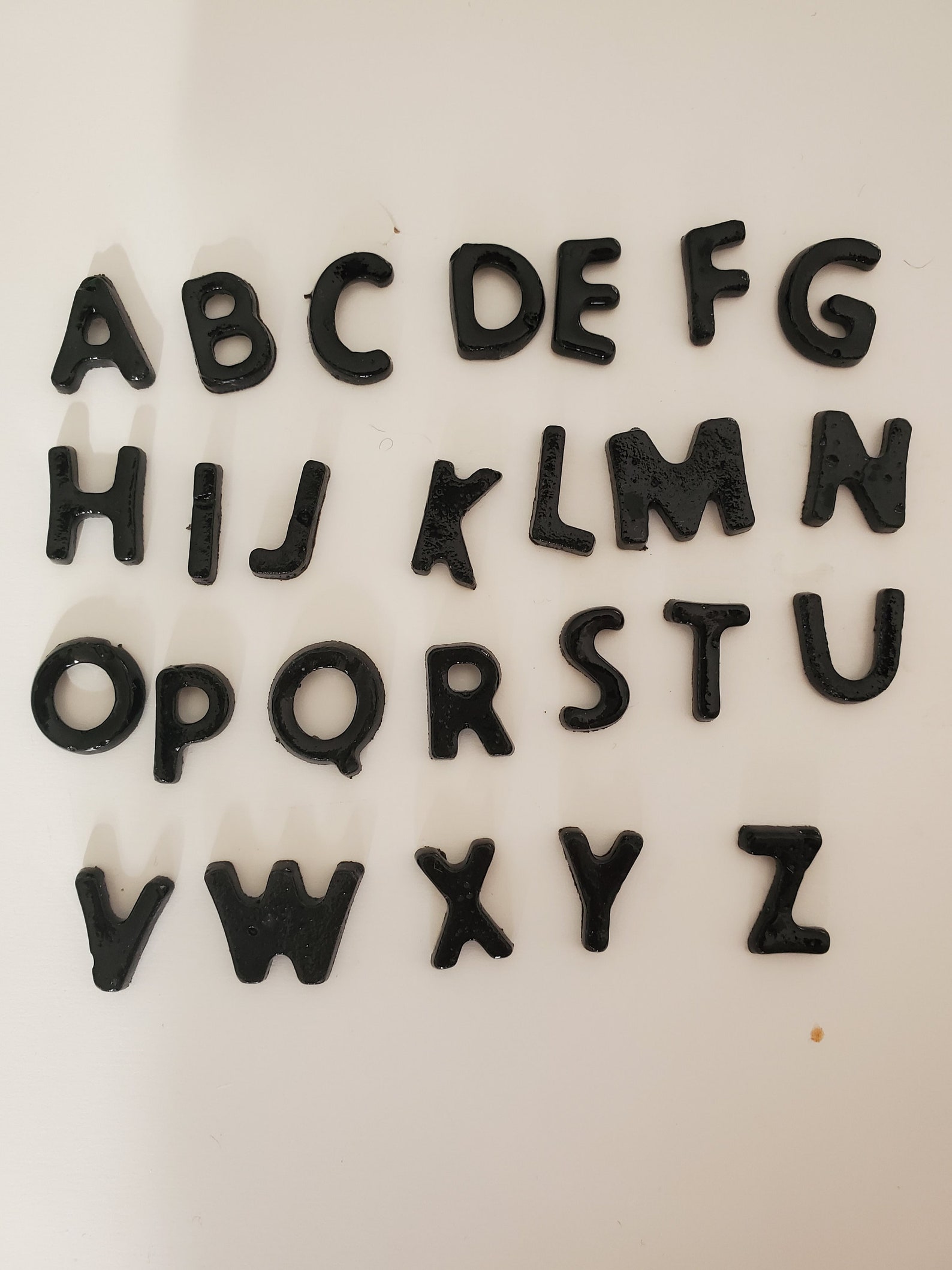 96 COE Glass Fusing Alphabet LETTERS for Words. Inclusions. Freeze and ...