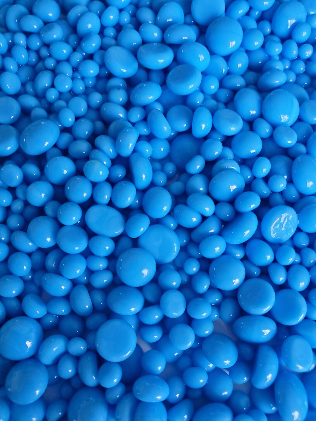 Blue Glass Fusing Dots / Frit Balls. COE 96. 30 Grams. Opaque Light ...