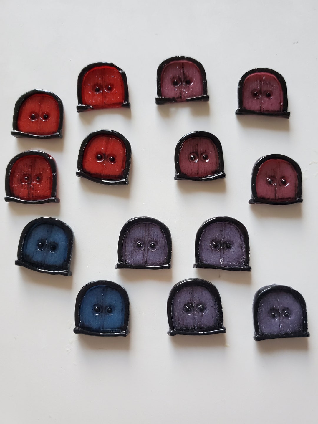 96 COE Glass Fusing Small 18mm DOORS. 2 4 Packs. Whimsical. Freeze and ...