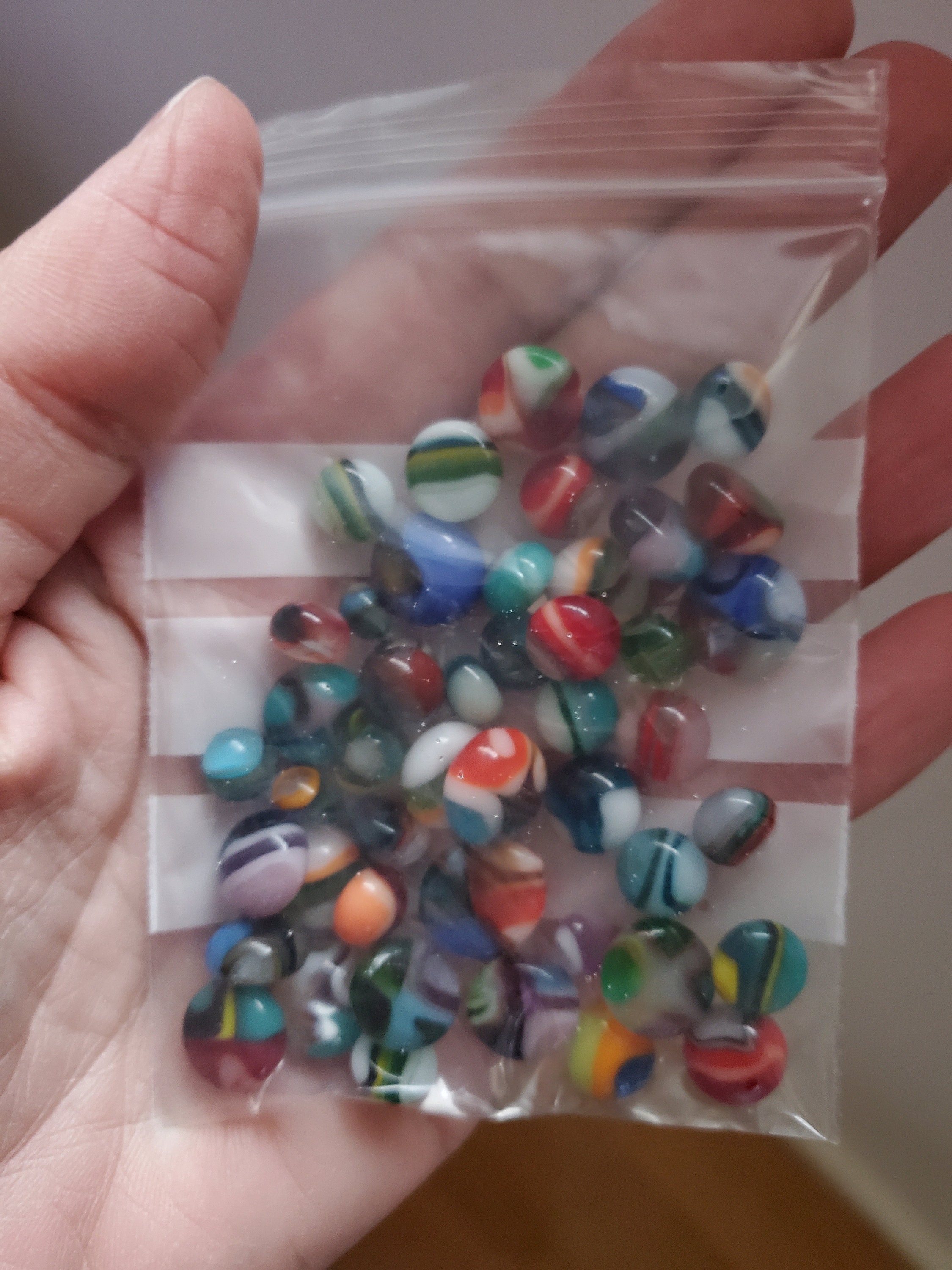 COE 96 Small Glass Puddles / Dots / Frit Balls. Rainbow Mix. 30 Grams ...