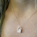 Certified Diamond Lock Pendant, 0.21ct 14k Yellow Gold Natural Real ...