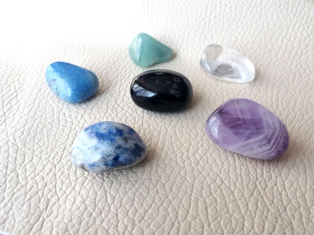 Crystal Magnets Set of 6 Gemstone Magnets - Etsy