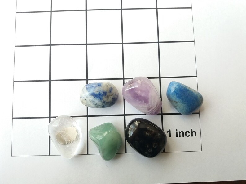 Crystal Magnets, Set of 6 Gemstone Magnets - Etsy