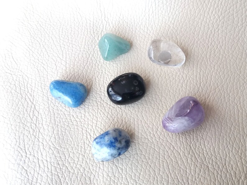 Crystal Magnets, Set of 6 Gemstone Magnets - Etsy