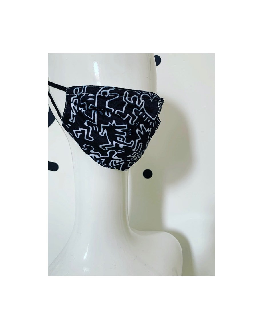 Keith Haring fabric face mask | Etsy