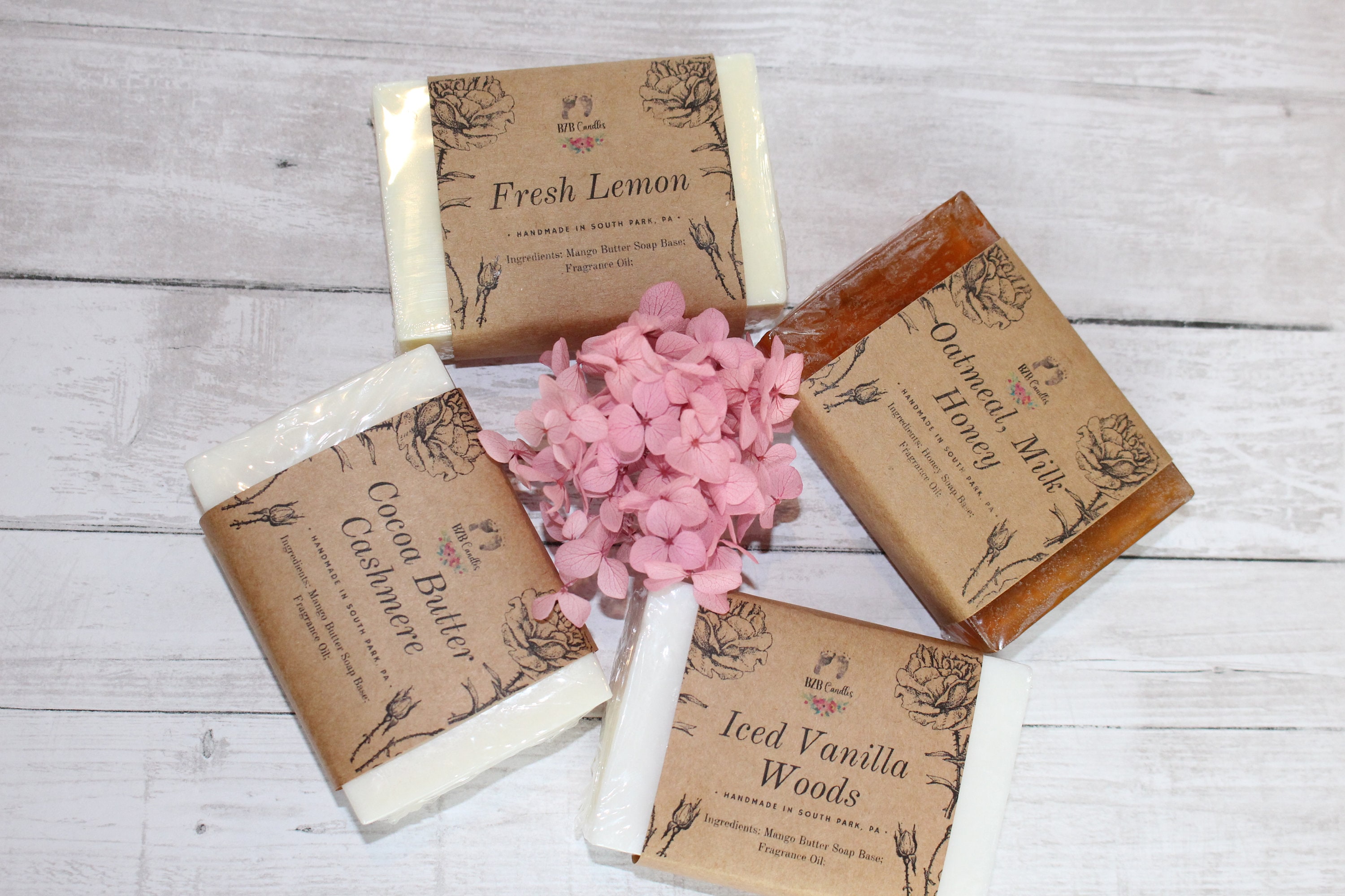 Soap Gift Set / Box Four Mystery Full Size Soaps Samplers - Etsy