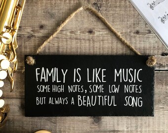 Family is Like Music - Etsy